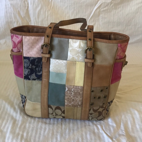 Coach | Bags | Vintage Coach Signature Patchwork Tote | Poshmark